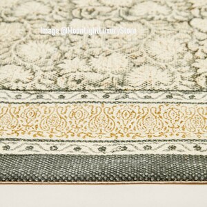 8x10 Ft Rug, Cotton Rug, Handmade Rug, Hand Block Printed Rug, Floor ...