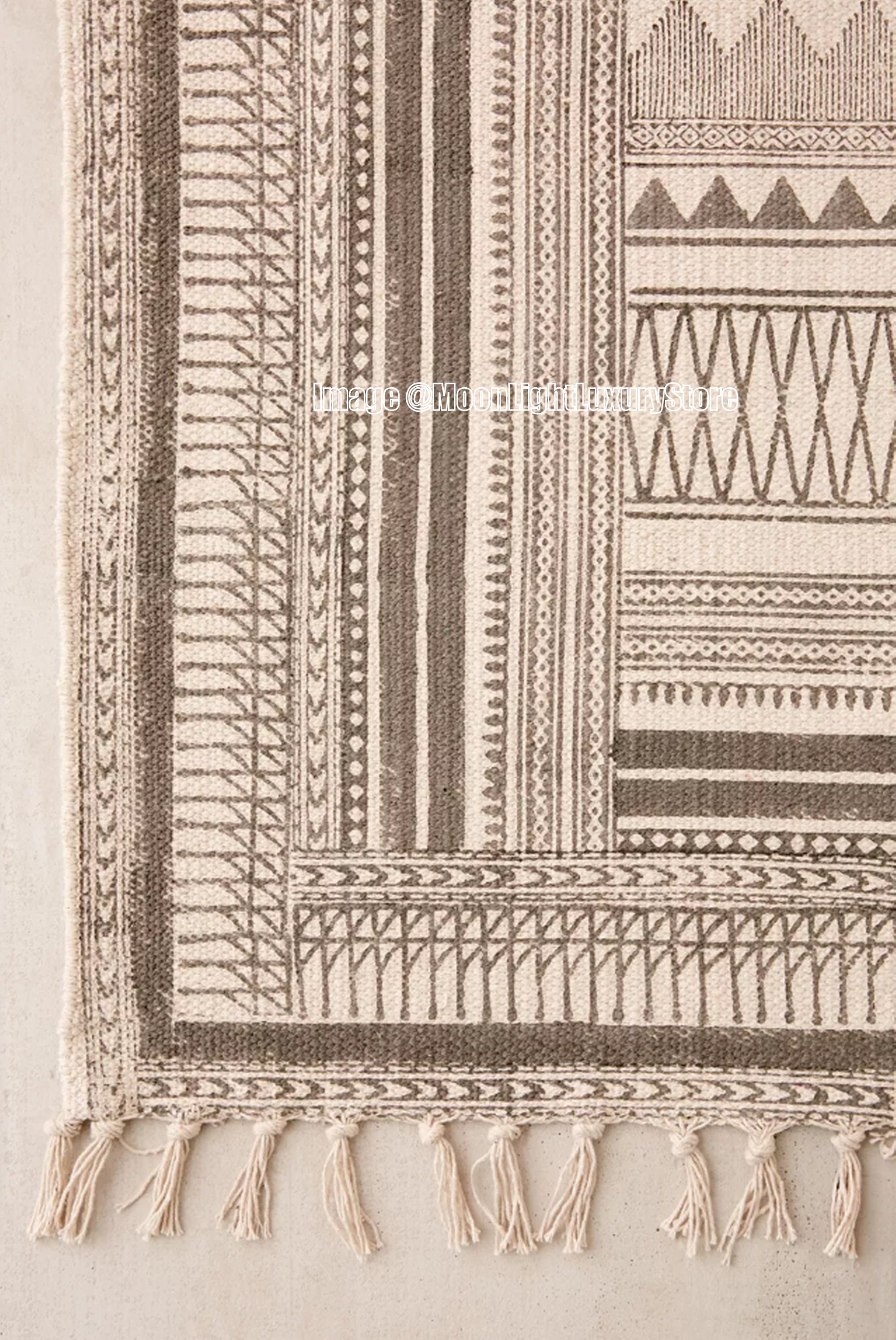 5x8 Rug Cotton Rug for Living Room Handmade Rug Vintage Decorative Rug ...