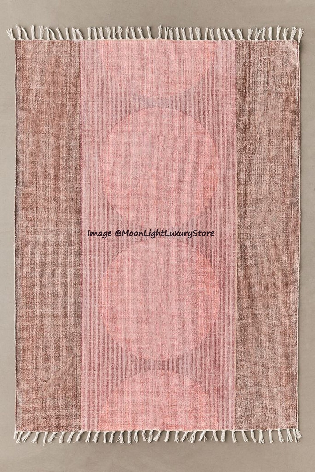 Square Rug 4x4ft, 5x5ft, 6x6ft, Cotton Rug, Handmade Rug, Hand Block ...