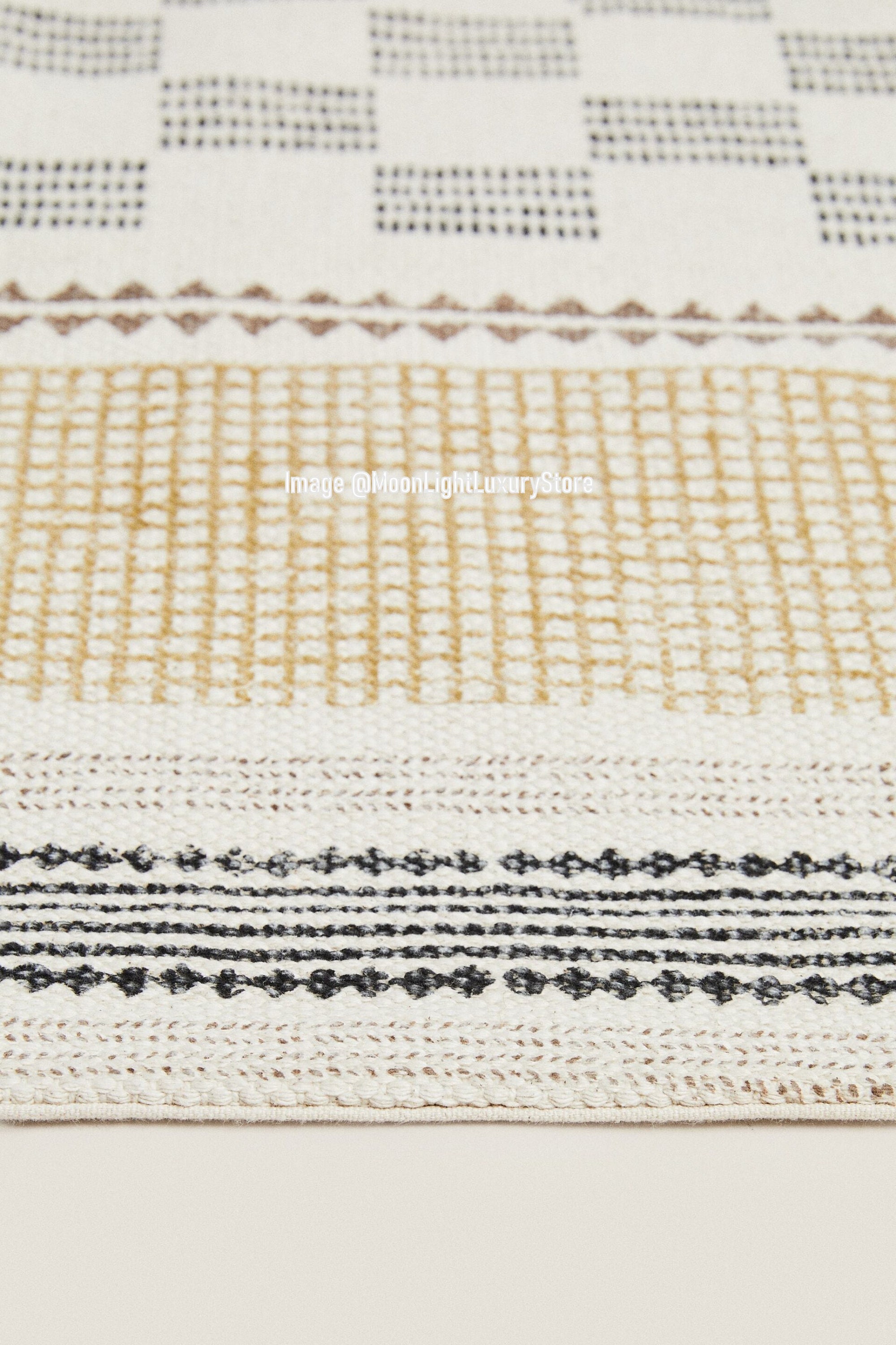 10x14 Ft Rug, Cotton Rug, Handmade Rug, Hand Block Printed Rug, Floor ...