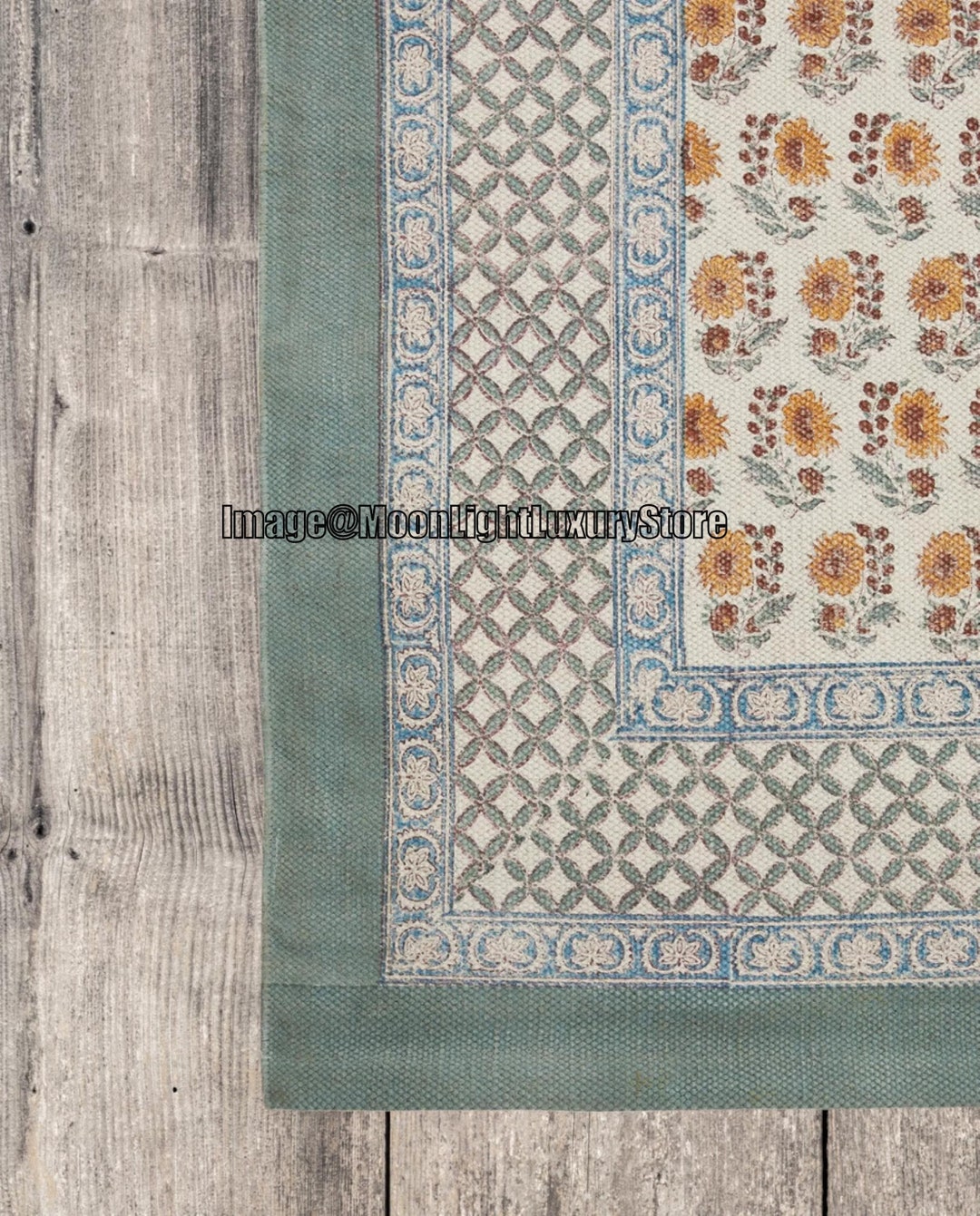 8x10 Ft Rug, Cotton Rug, Handmade Rug, Hand Block Printed Rug, Floor ...