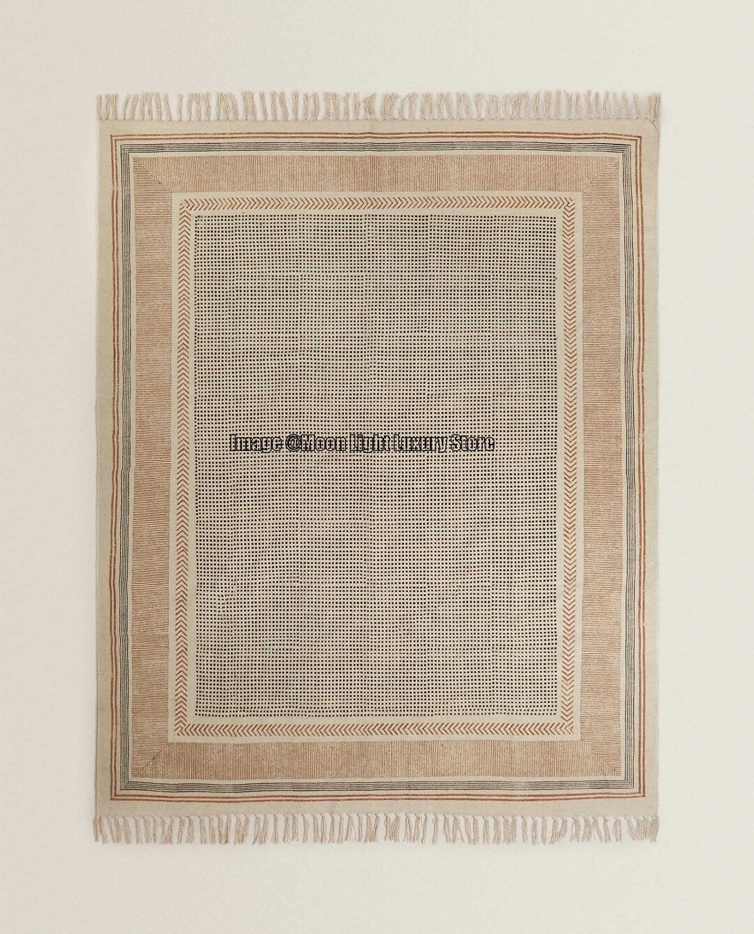 5x8 Ft Handmade Rug, Cotton Rug, Hand Block Print Rug , Outdoor ...