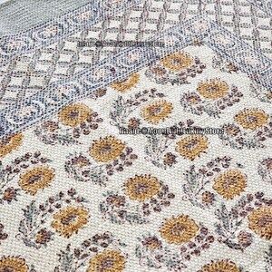 5x8 Ft Rug, Cotton Rug, Handmade Rug, Hand Block Printed Rug, Floor ...