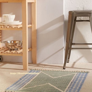 8x10ft Handmade Rug, Cotton Rug, Handblock Printed Rug, Floor Area Rug ...