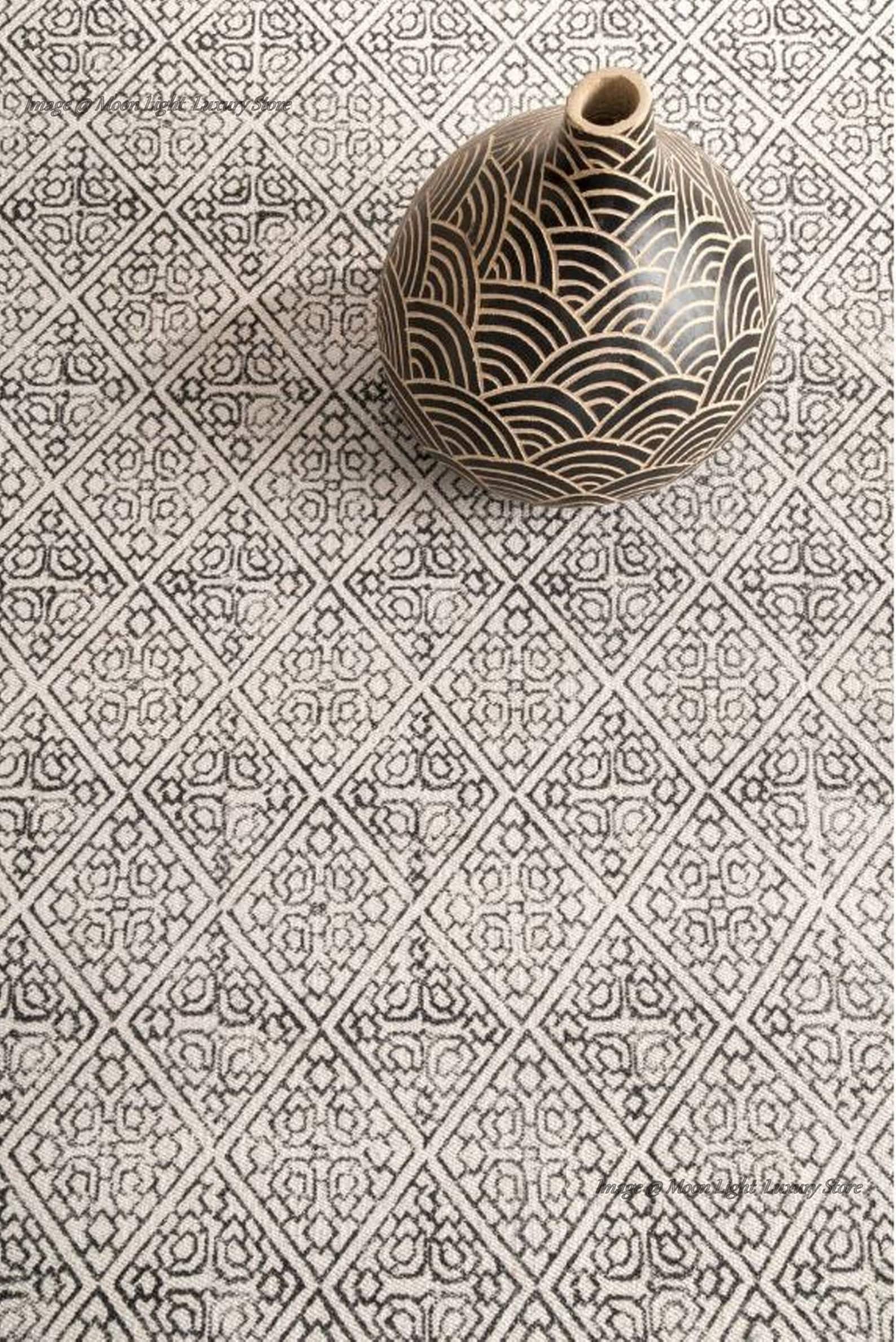 3x5 Feet Cotton Rug Handmade Rug Area Rug Handmade Block - Etsy