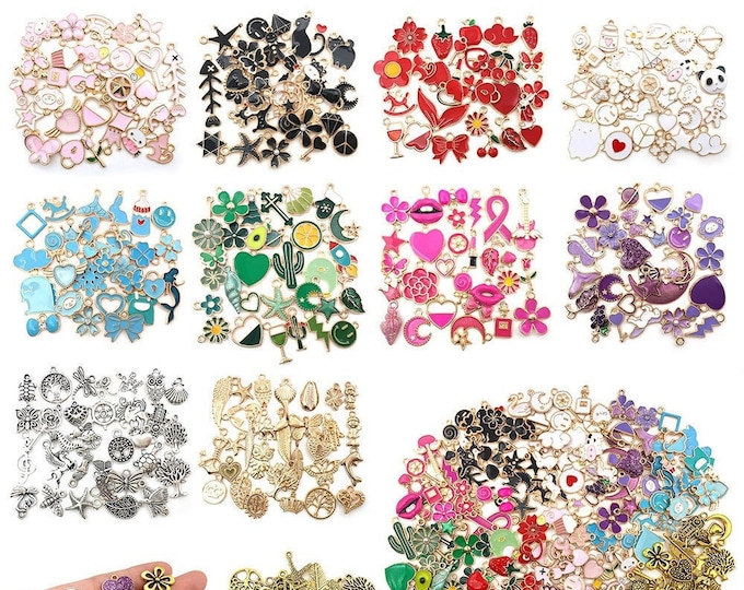 40pcs/lot Lovely Colorful Enamel Metal Kids Children Rainbow - Etsy