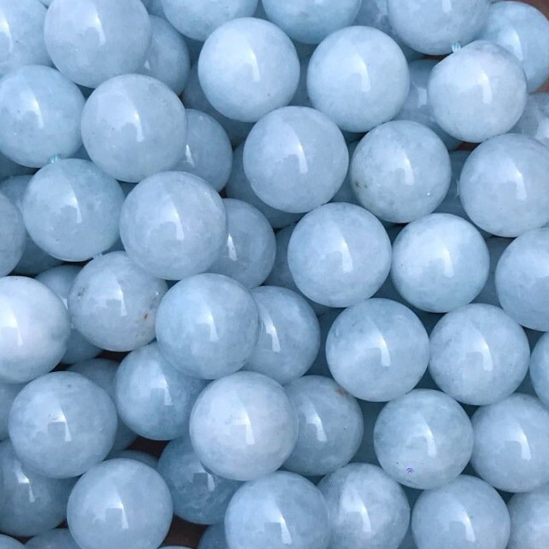 12mm Light Blue Glass Beads - Etsy
