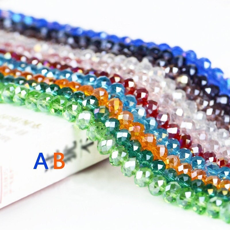 Crystal Rondelle - Etsy