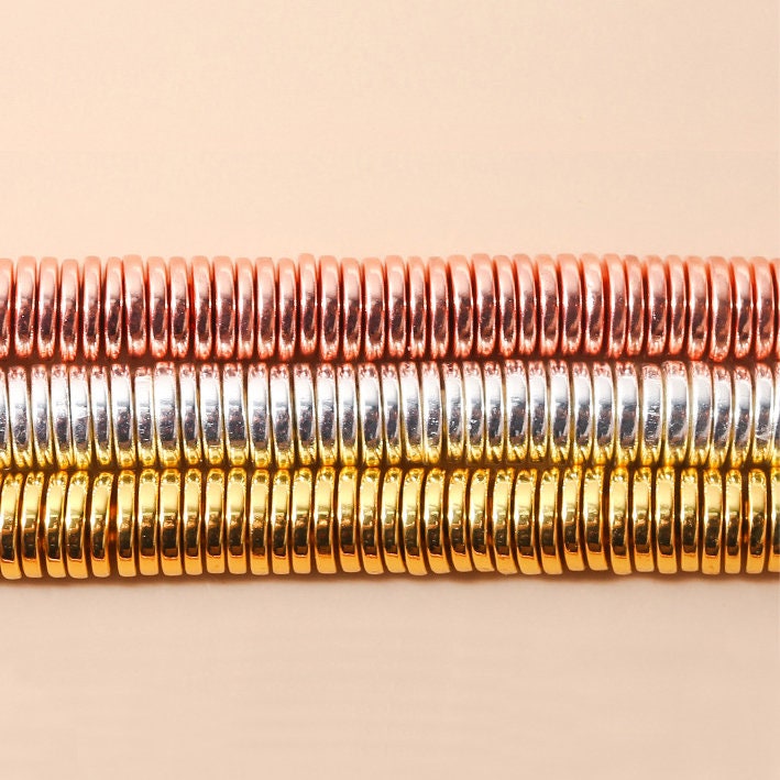 1 Full Strand 15.5 Natural Flat Round Shape Disc - Etsy