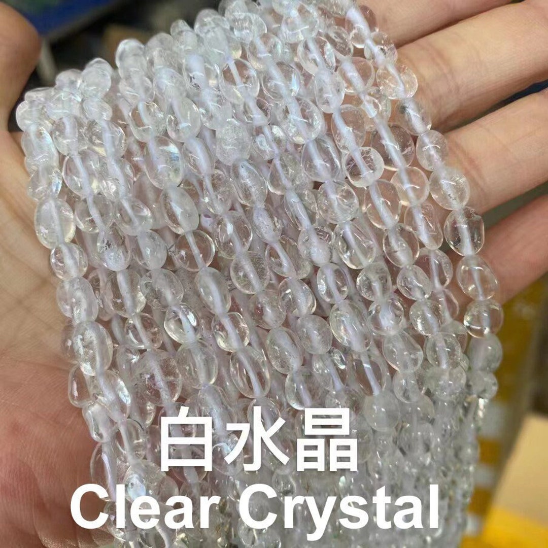 1 Full Strand Loose Irregular Stone Polished Genuine Natural Pebble ...