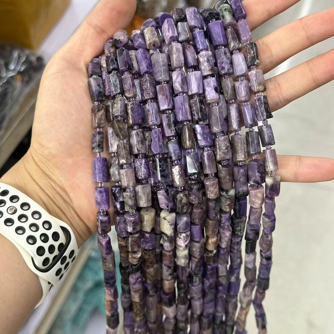 7x12mm Genuine Real Natural Raw Gemstone Material Charoite Gemstone ...