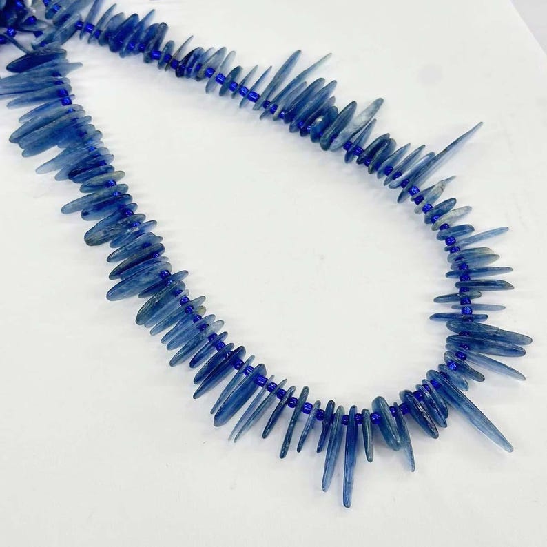Genuine Natural Blue Kyanite Long Tooth Chips Nuggets Irregular Slab ...