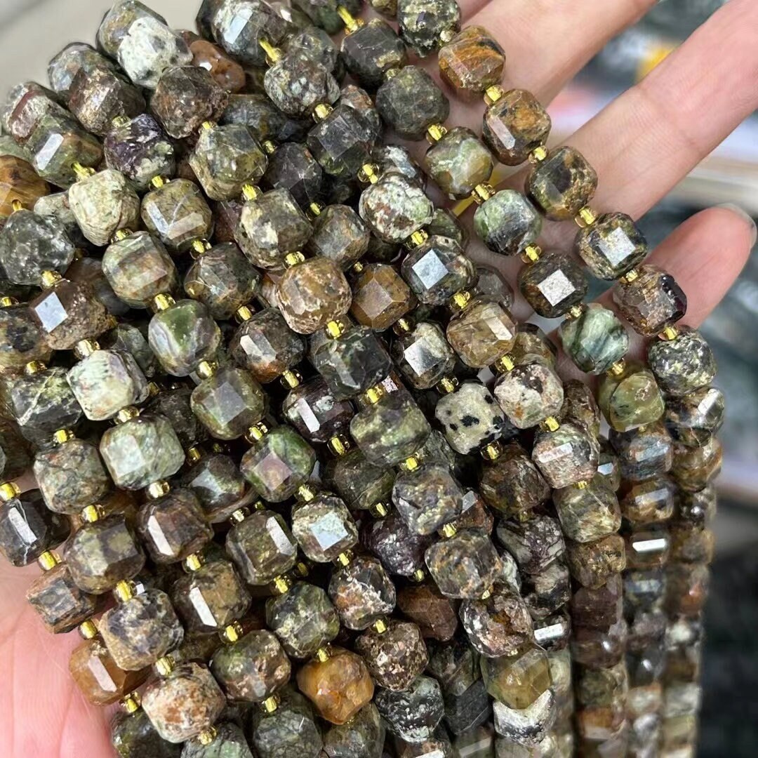 10mm Cube Brown Brazilian Opal Stone Genuine Natural Loose Faceted Dice ...