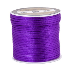 2mm (45m/roll) Strong Braided Macrame Silk Satin Nylon Chinese Knot ...