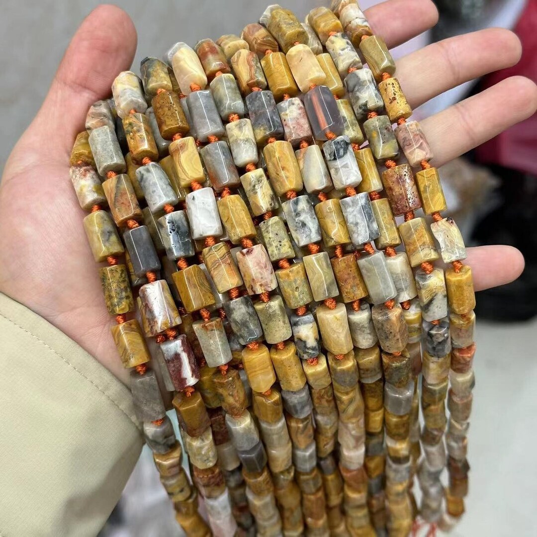 7x13mm Genuine Real Natural Raw Gemstone Material Crazy Agate Gemstone ...