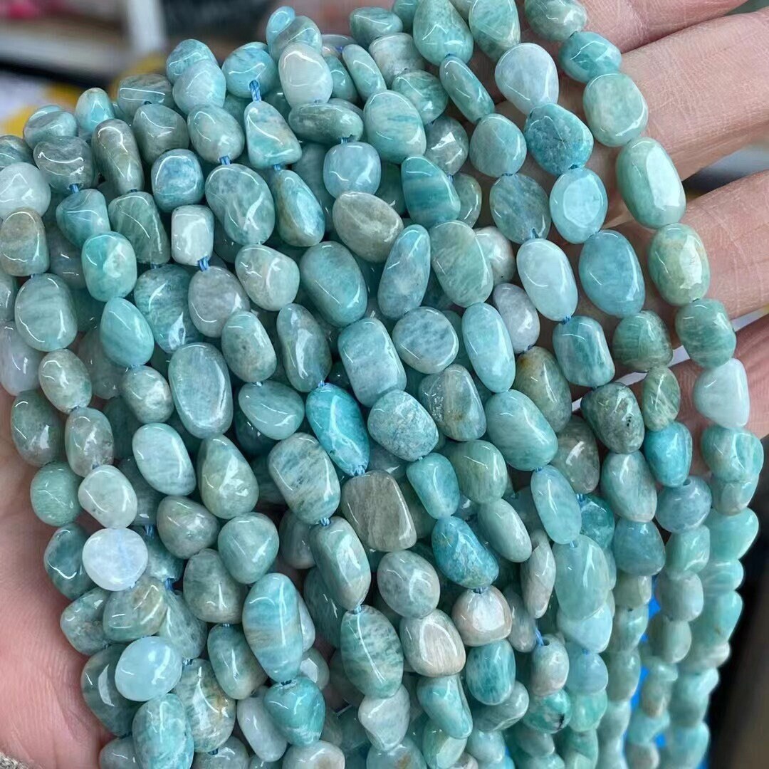 6*8mm 8*10mm Full Strand Loose Irregular Stone Genuine Natural Pebble ...