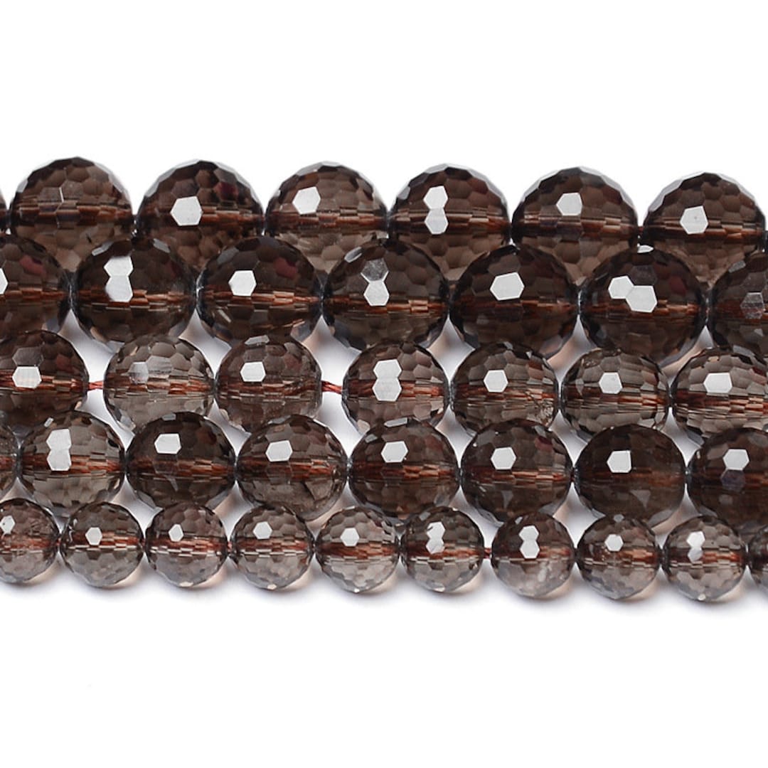 1 Full Strand 15.5" Genuine Natural A Grade Loose Round Faceted Smooth ...