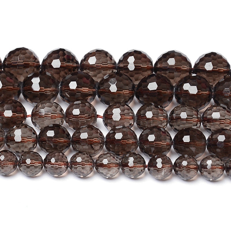 1 Full Strand 15.5" Genuine Natural A Grade Loose Round Faceted Smooth ...