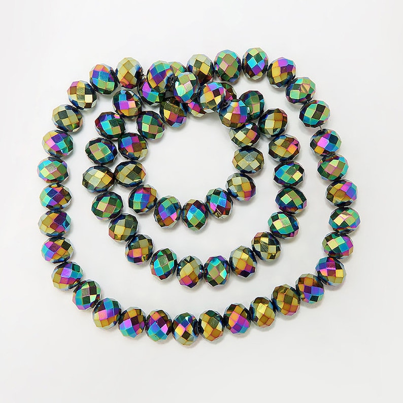 30 Assorted Color 1 Full Strand Sparkling Bling Loose Faceted - Etsy