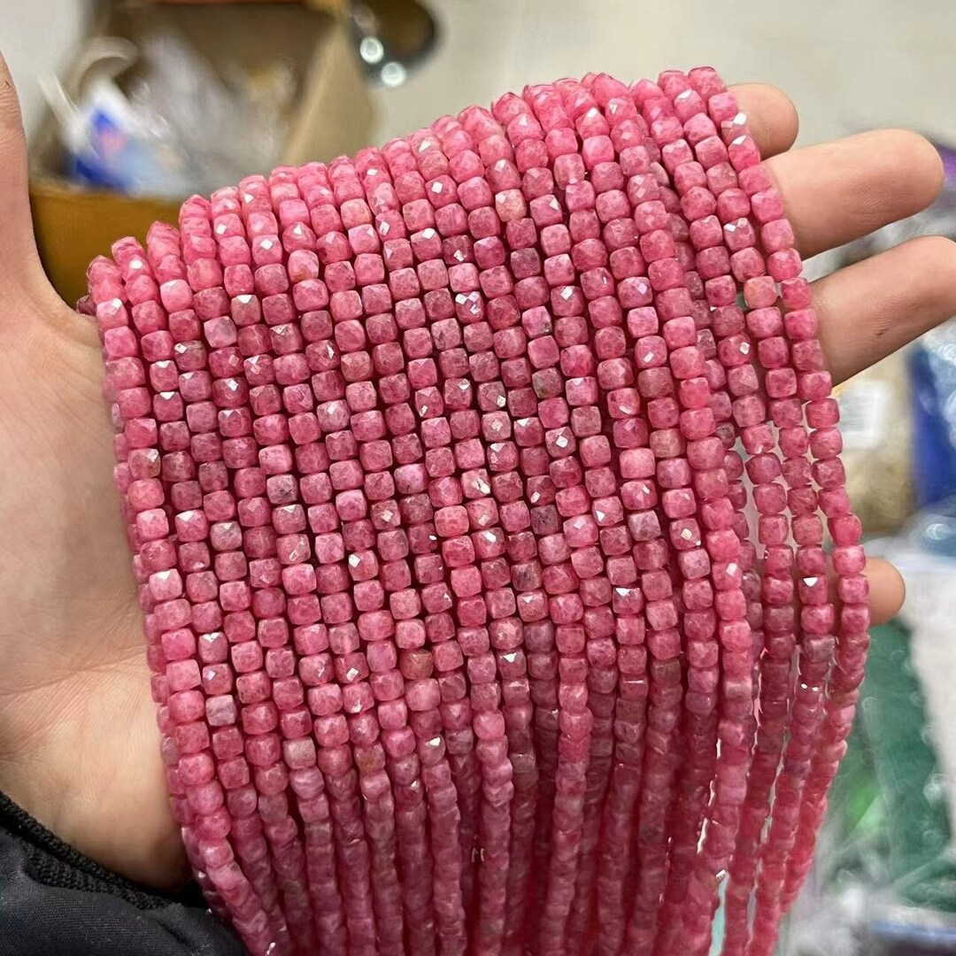 2mm/4mm Genuine Real Natural Faceted Cube Dice Square Gemstone ...