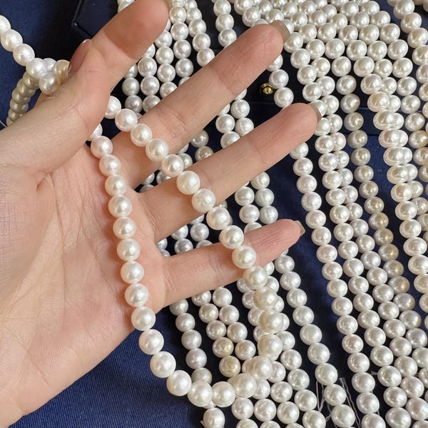 Aaa Round Pearl Strand - Etsy