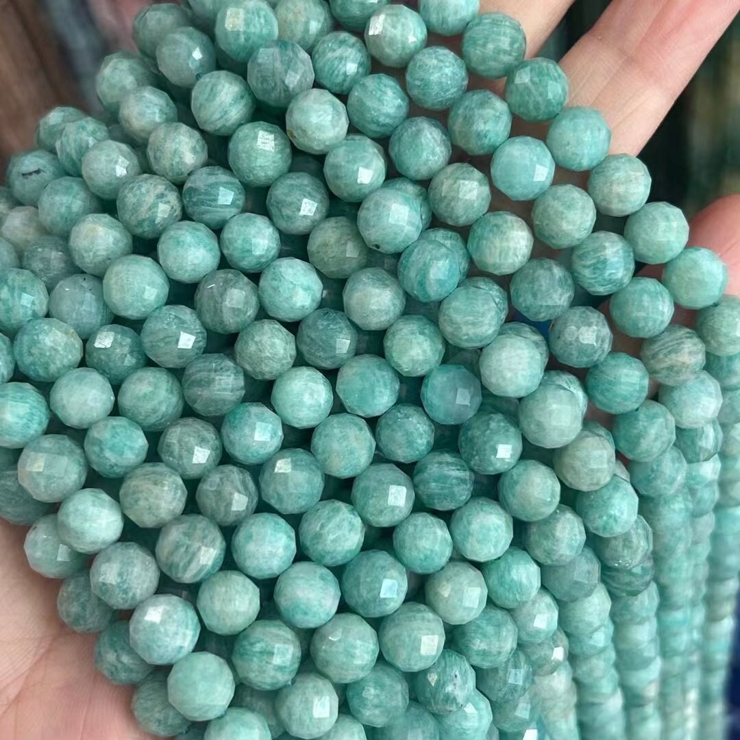 Sparkling 1 Full Strand 15" Genuine Real Natural Shining Faceted ...