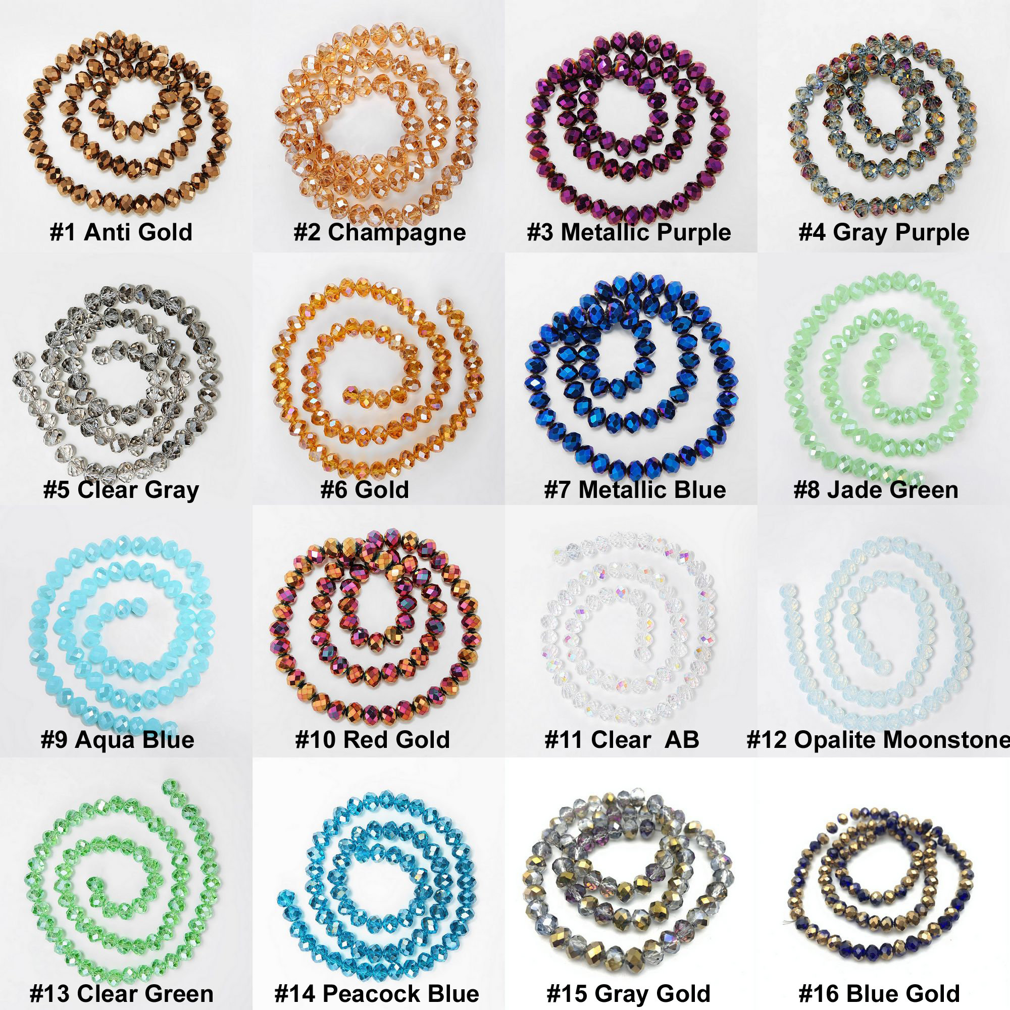 30 Assorted Color 1 Full Strand Sparkling Bling Loose Faceted - Etsy