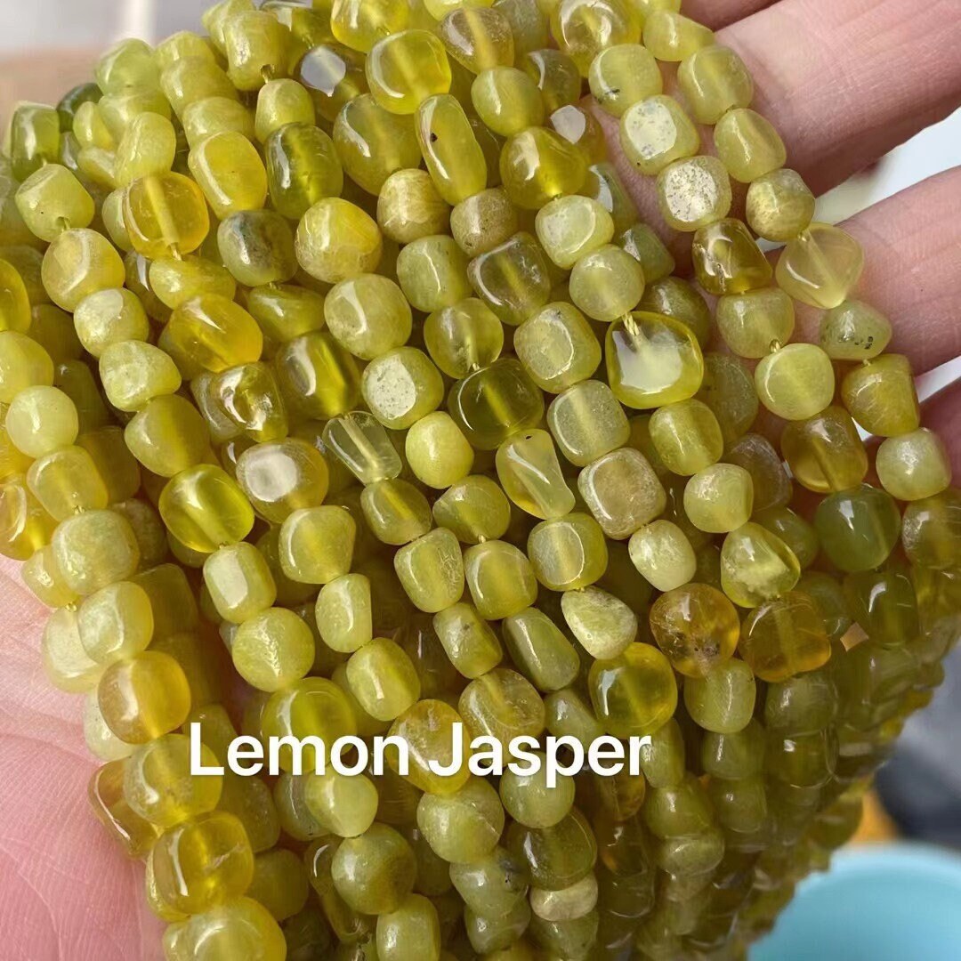 1 Full Strand Loose Irregular Stone Polished Genuine Natural Pebble ...