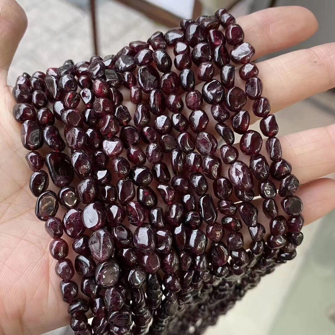 1 Full Strand Loose Irregular Stone Genuine Real Natural Pebble Nugget ...
