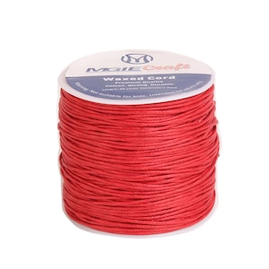 1mm 100 Yards/roll 50 Colors Cotton Wax Cord Waxed Cord Beading Macrame ...