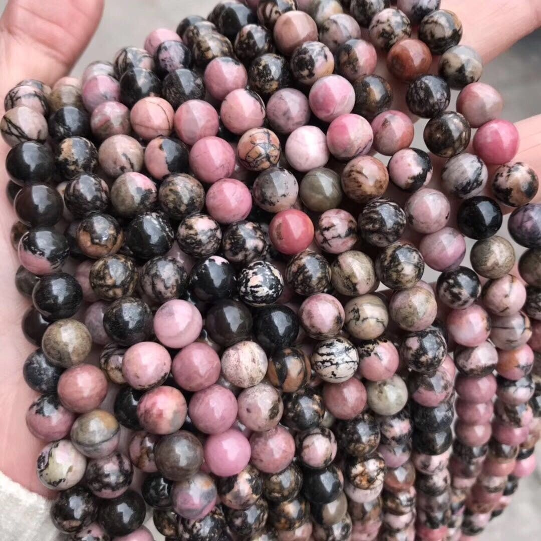 Genuine Natural A Grade Loose Round Semi Precious Smooth Black Lace ...