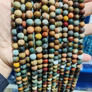 1 Full Strand 15.5 Genuine Natural Loose Round Healing Mongolia Alxa ...