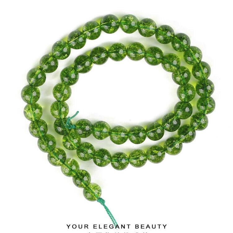 1 Full Strand 15.5 Loose Round Smooth Green Created - Etsy