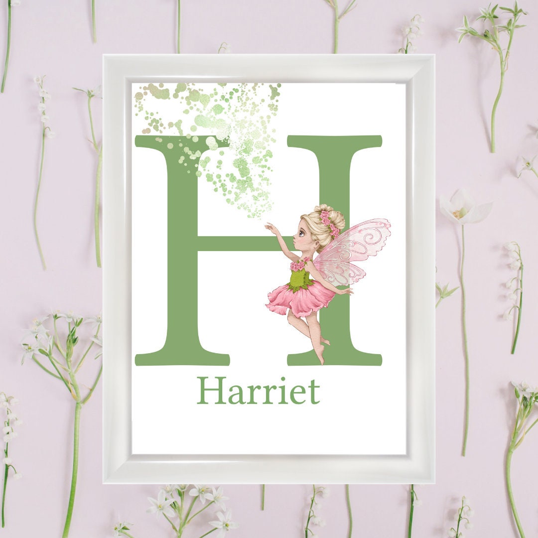 Personalised Fairy Print | Fairy Poster for Girls Bedroom | Fairy Gift ...
