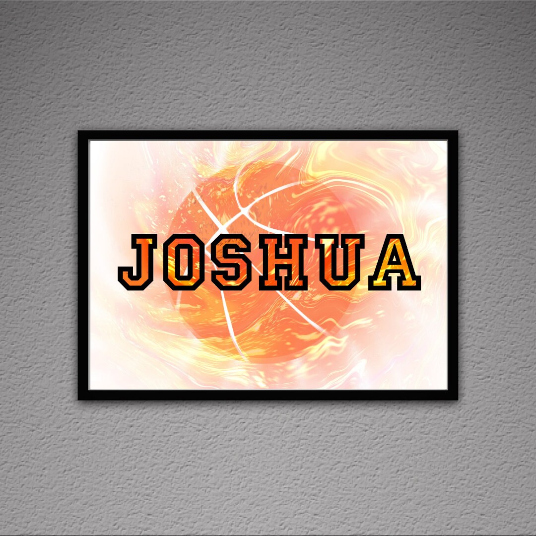 Personalized Basketball Poster, Boys Bedroom Decor - Etsy
