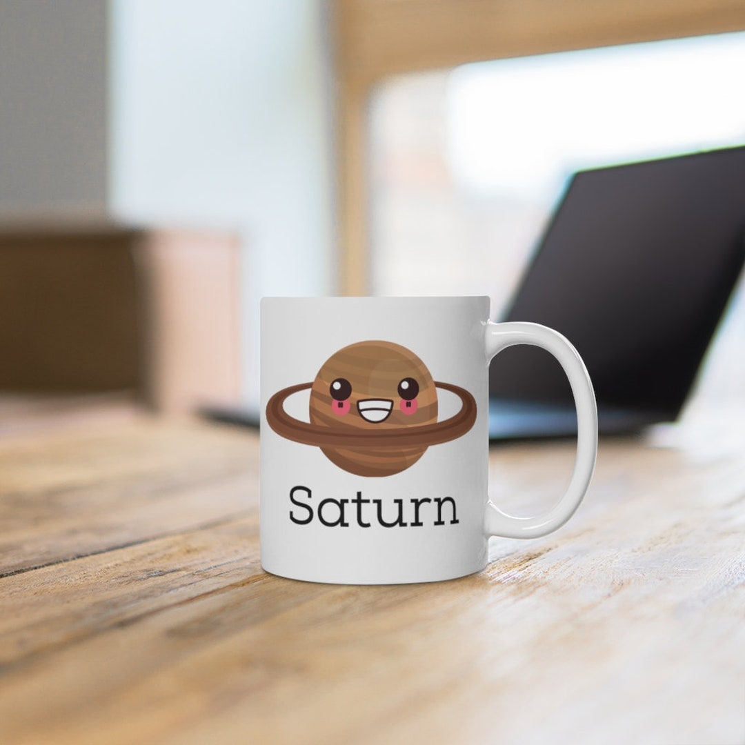Saturn Coffee Mug - Planet Coffee Cup Gift - Etsy