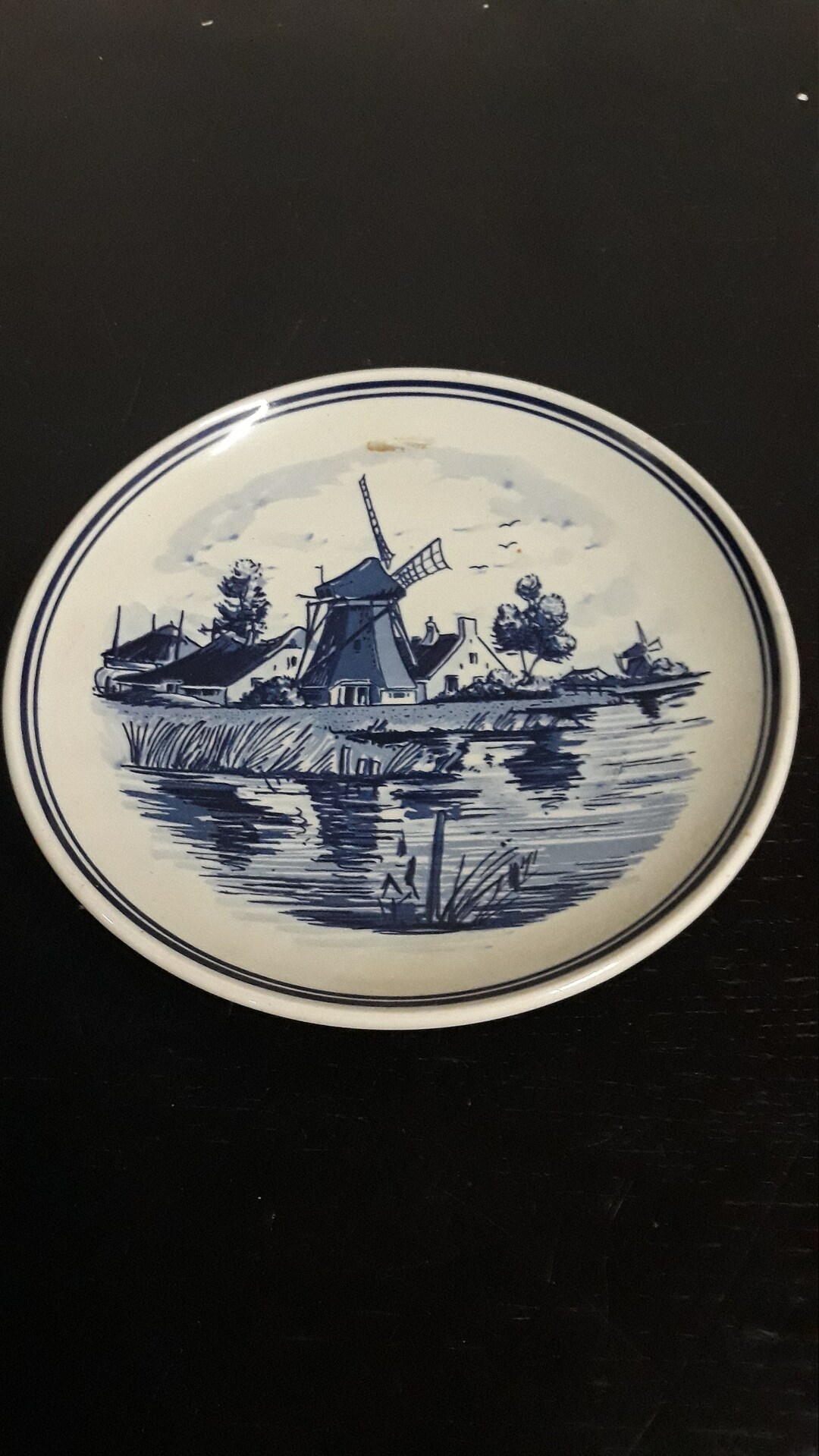 Koninklijke Goedewaagen Blauw Delfts - Windmill Decoration Plate - Etsy
