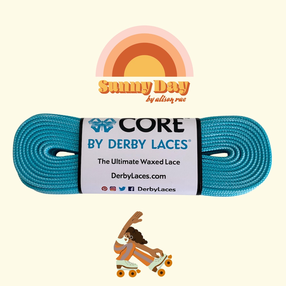 Aqua Derby CORE Waxed Roller Skate Laces: 96