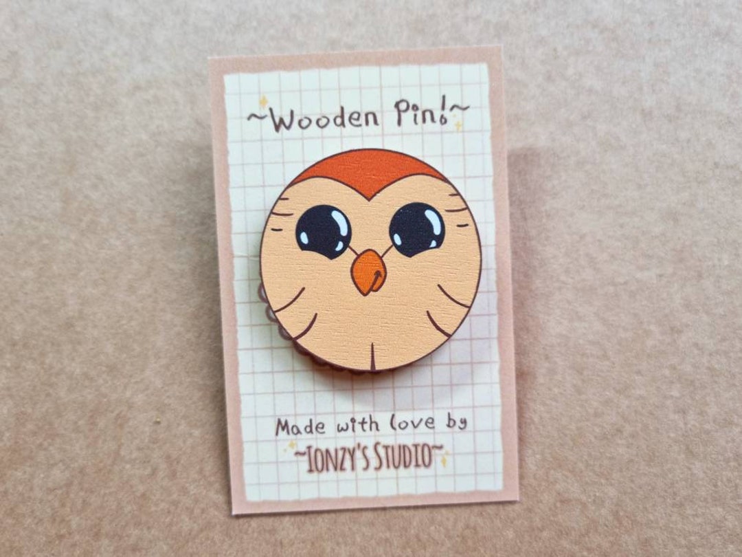 Hooty Inspired Wooden Pin Ionzy's Studio - Etsy