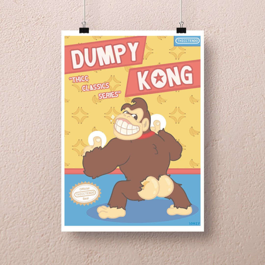 Dumpy Kong A4 A5 Matte Art Print | Ionzy's Studio - Etsy