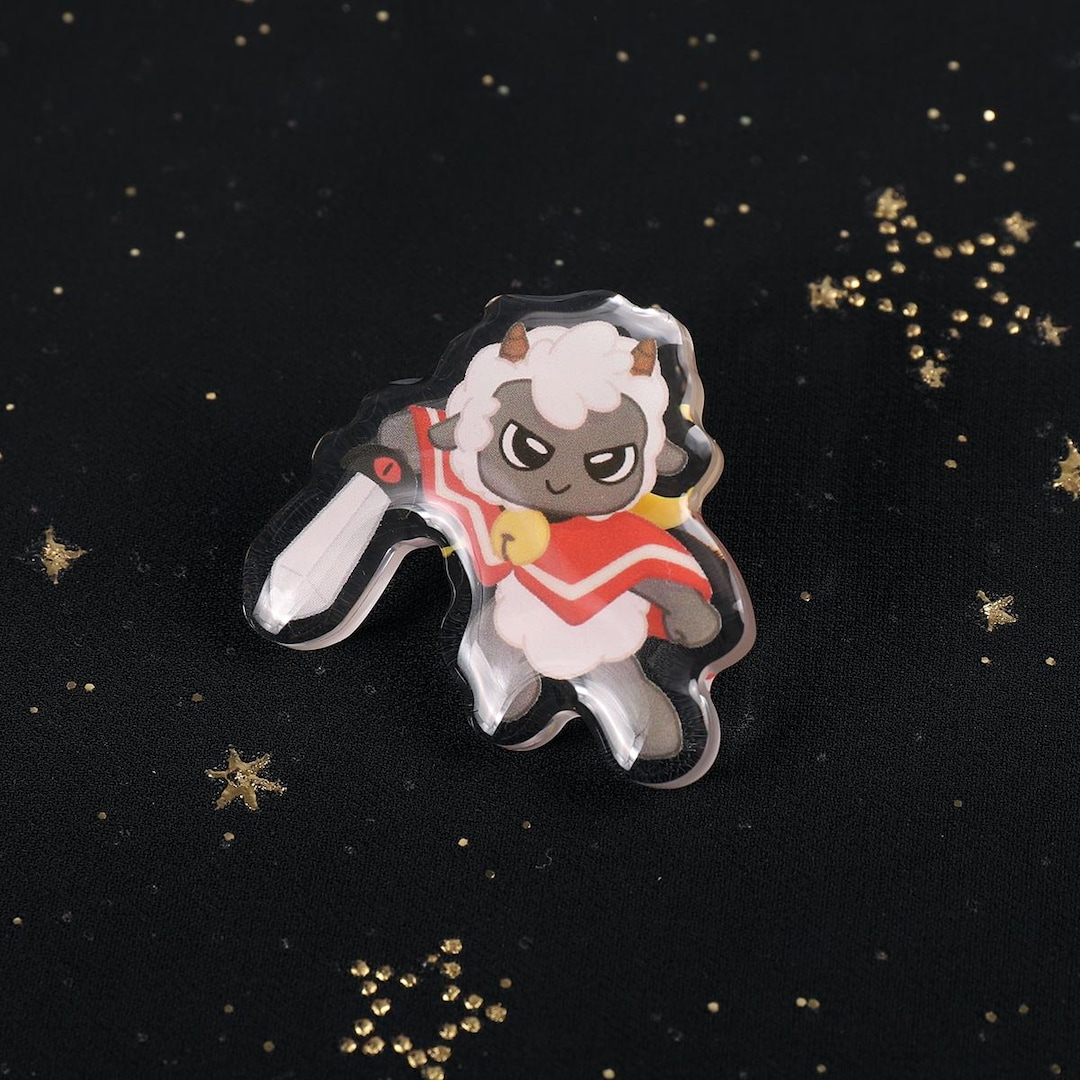 Lamb & Goat COTL INSPIRED Epoxy Domed Acrylic Pin | Ionzy's Studio - Etsy