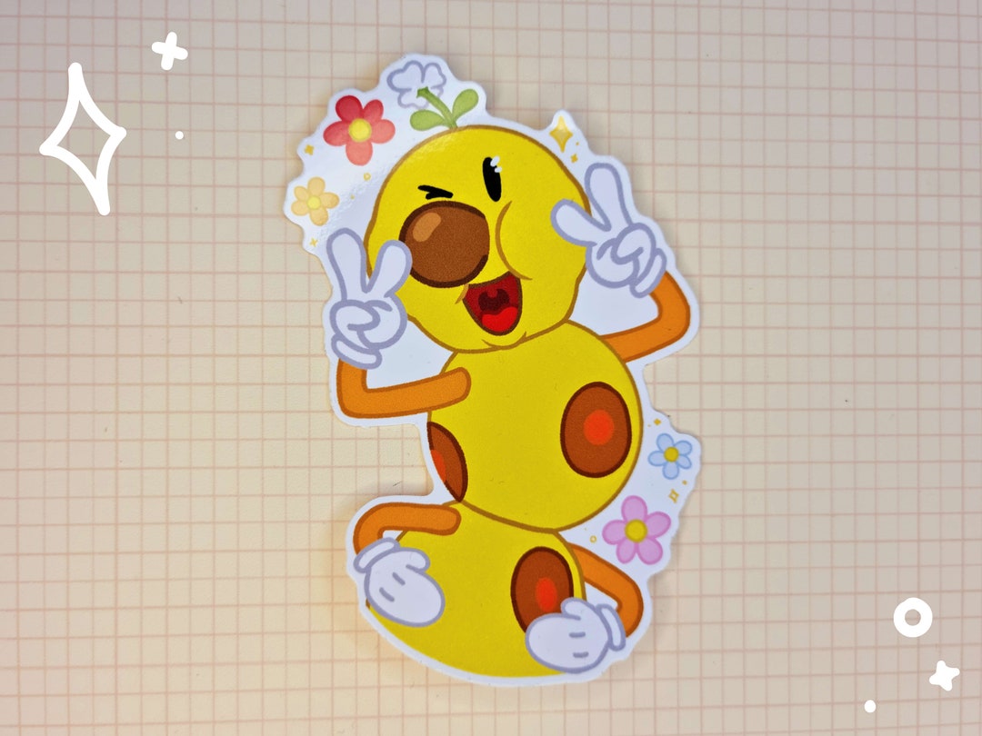 Wiggler Inspired Glossy Sticker Ionzy's Studio - Etsy