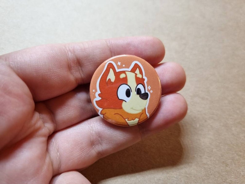 Bluey Inspired Button Badges | Ionzy's Studio - Etsy