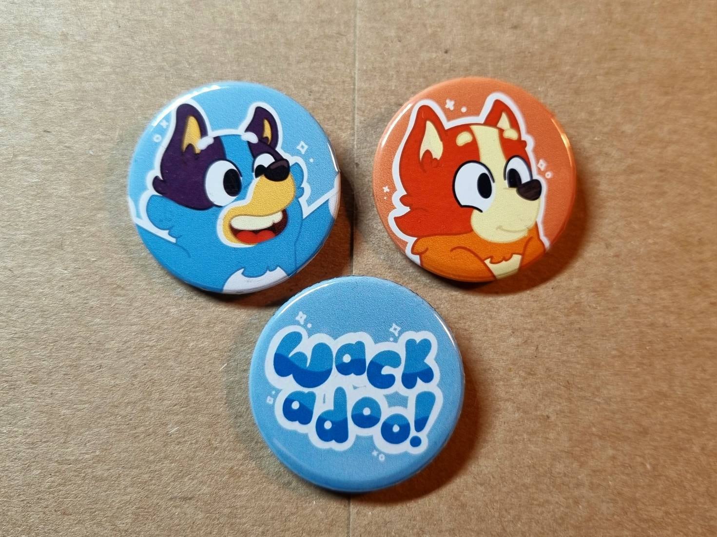 Bluey Inspired Button Badges | Ionzy's Studio - Etsy UK