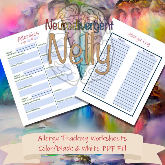 Allergy Log And Tracker Printable Medical Planner IF001 Etsy allergy-log-and-tracker-printable-medical-planner-if001-etsy