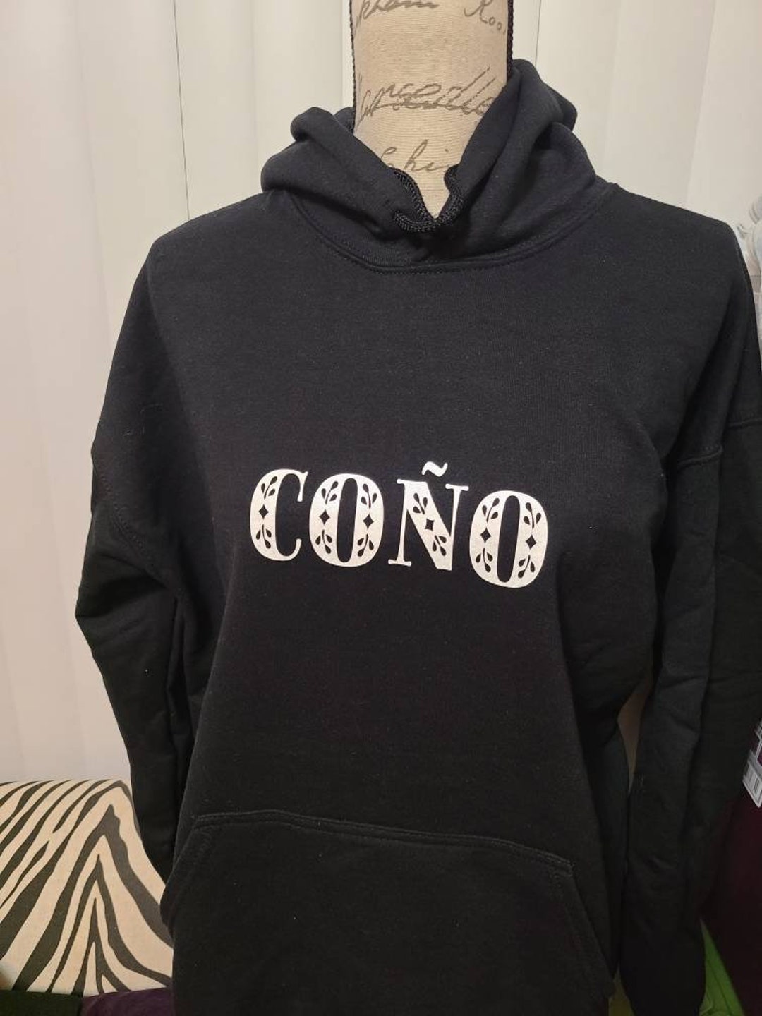 Coño Cut Out Design-hoodie Pullover With Drawstring - Etsy