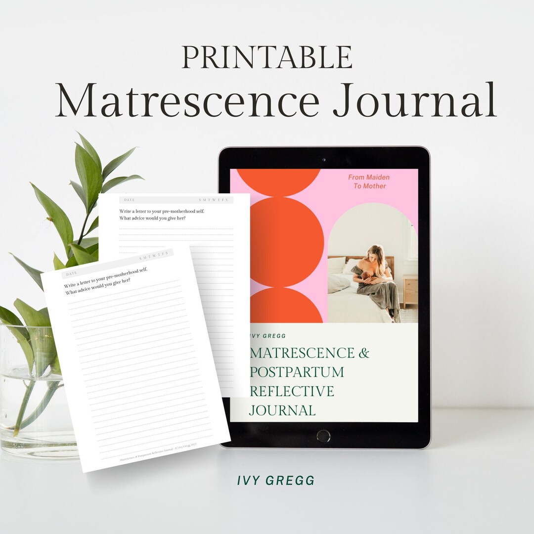 Matrescence & Postpartum Printable Reflective Journal - Etsy Australia