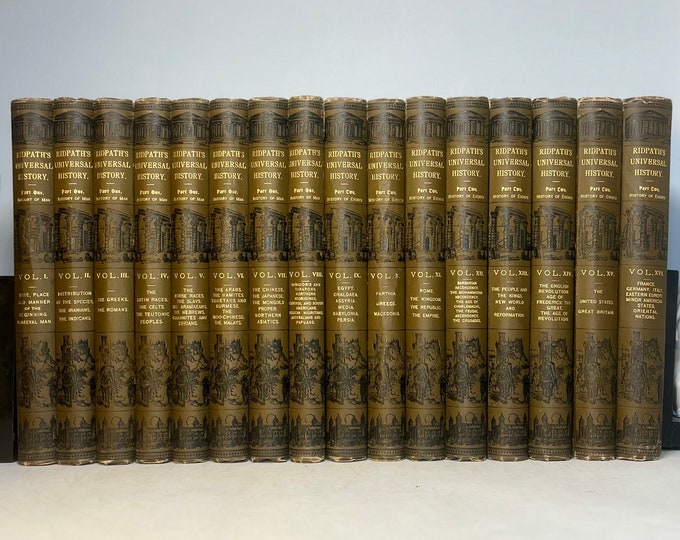 1896 Universal History Book Set by John Clark Ridpath, Antique Set of ...