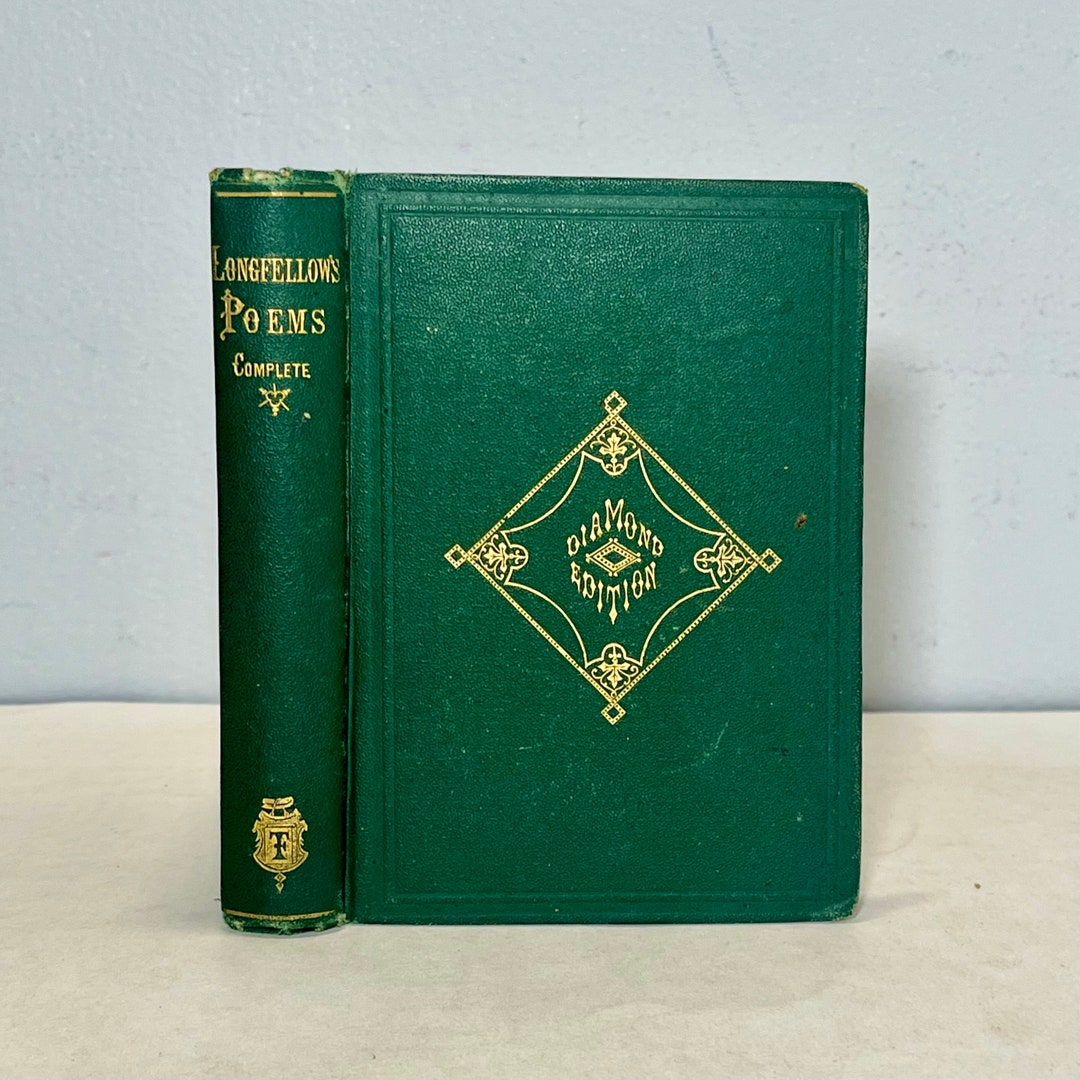 1867 Longfellow’s Complete Poems, Old Antique Book by Henry Wadsworth ...