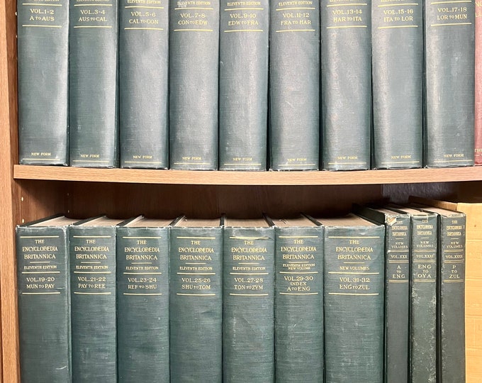 1960, Complete Encyclopedia Britannica Set of 24 Leather Volumes ...